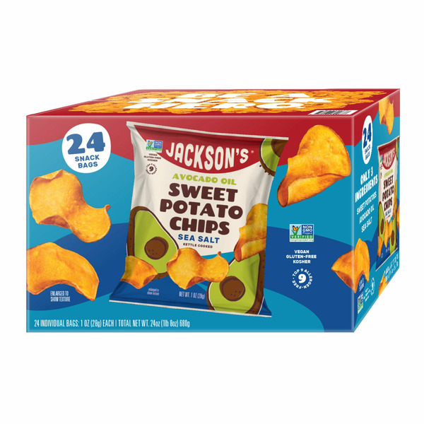 Jackson's Sweet Potato Chips in Avocado Oil, Sea Salt Multipack Same ...