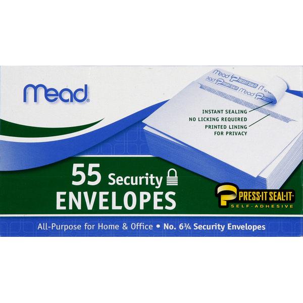 Mead Envelopes, Security Same-Day Delivery or Pickup | Woodman's Food ...