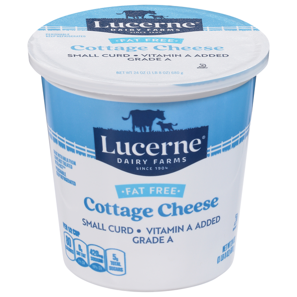 Safeway Lucerne Cottage Cheese, Small Curd, Fat Free Same-Day Delivery ...