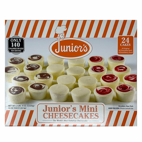 Junior's Cheesecake 24 Mini Cheesecakes Same-Day Delivery | Costco