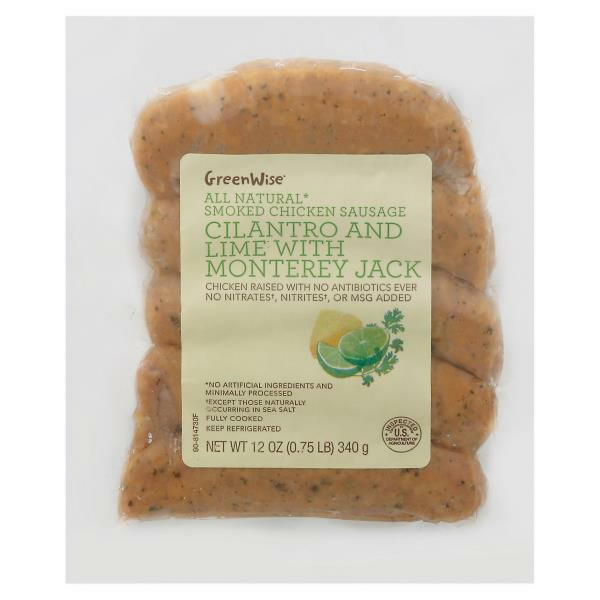 Publix GreenWise Smoked Chicken Sausage, Cilantro and Lime, All Natural ...