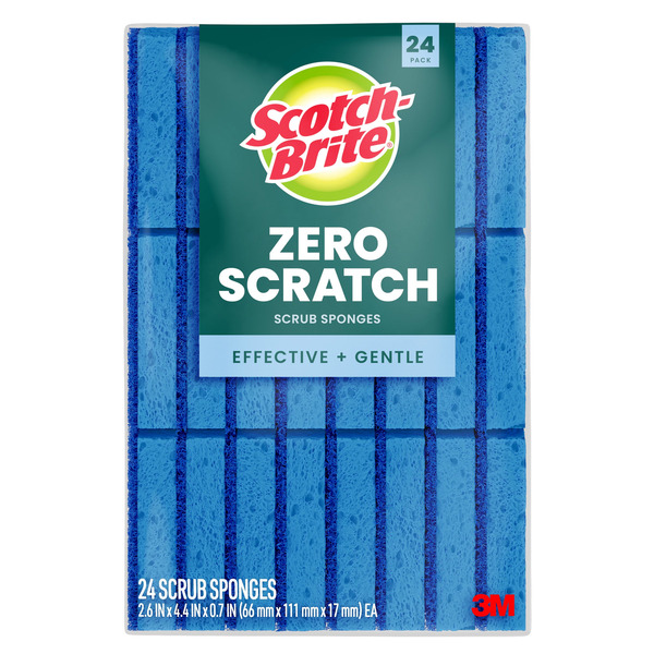 Scotch-Brite® Scotch-Brite Zero Scratch Scrub Sponges Same-Day Delivery ...