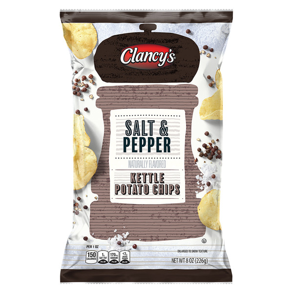 Clancy's Salt & Pepper Kettle Chips Same-Day Delivery or Pickup | ALDI