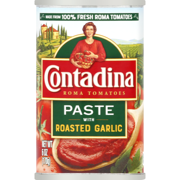 Contadina Tomato Paste, Roasted Garlic (6 oz) - Instacart
