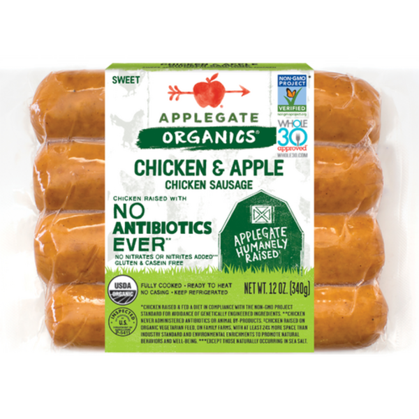 Sprouts Farmers Market Applegate Organic Chicken & Apple Sausage Same ...