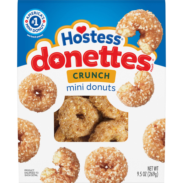 Hostess Donettes, Crunch Mini Donuts, 9.5 Oz. Bag Same-Day Delivery or ...