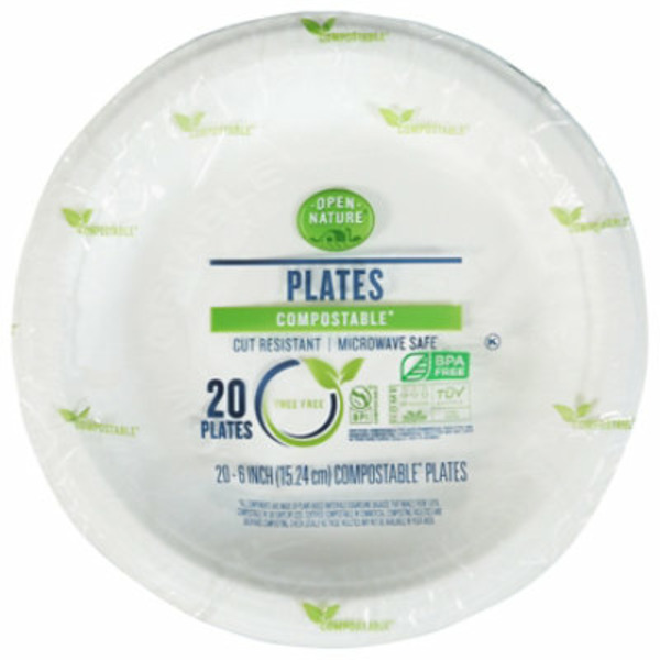 Safeway Open Nature Plates, Compostable, 6 Inch Pickup | Instacart