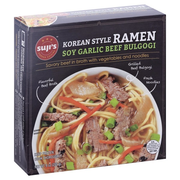 Suji's Korean Cuisine Ramen, Korean Style, Soy Garlic Beef Bulgogi (9 ...