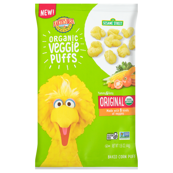 Earth's Best Veggie Puffs, Organic, Original Same-Day Delivery or ...