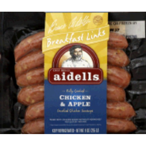 Aidells Smoked Chicken Sausage Breakfast Links, Chicken & Apple, 8 ...