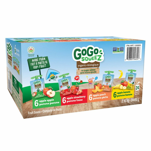 Costco GoGo Squeez Applesuace Variety Pack Same-Day Delivery | Costco Canada