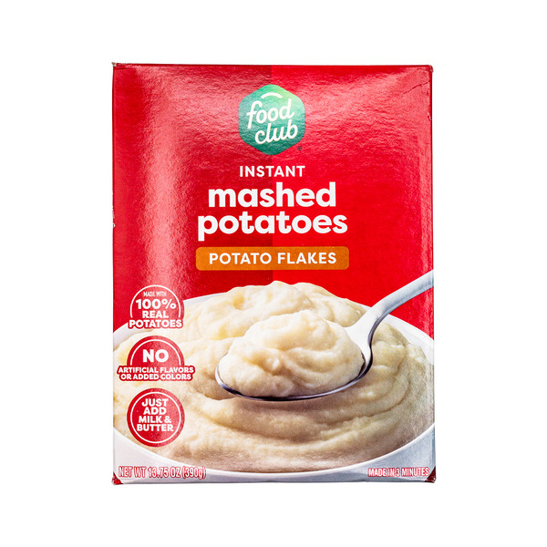 Food Club Mashed Potatoes Instant Potato Flakes Same-Day Delivery or ...