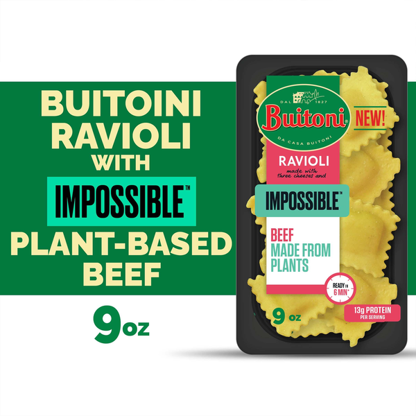 Publix Buitoni Ravioli Pasta with Beef Made From Plants, Refrigerated ...