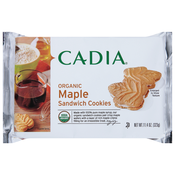 CADIA Sandwich Cookies, Organic, Maple Same-Day Delivery or Pickup ...