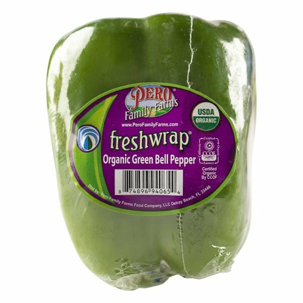 Pero Family Farms Freshwrap Organic Green Bell Pepper Same-Day Delivery ...