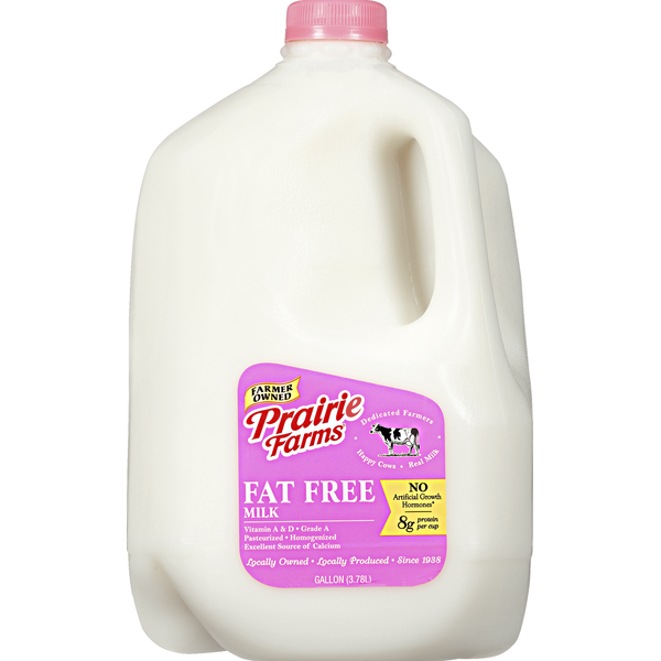 Prairie Farms Milk, Fat Free Same-Day Delivery or Pickup | Woodman's ...