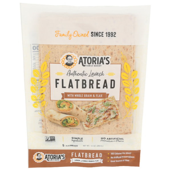 Sprouts Farmers Market Atoria's Family Bakery Whole Grain & Flax Lavash ...
