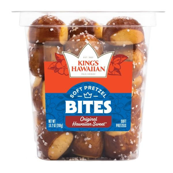 King's Hawaiian Original Hawaiian Sweet Soft Pretzel Bites 10.2 oz Same ...