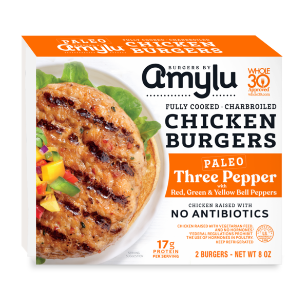 Amylu Paleo Three Pepper Chicken Burgers Same-Day Delivery or Pickup ...