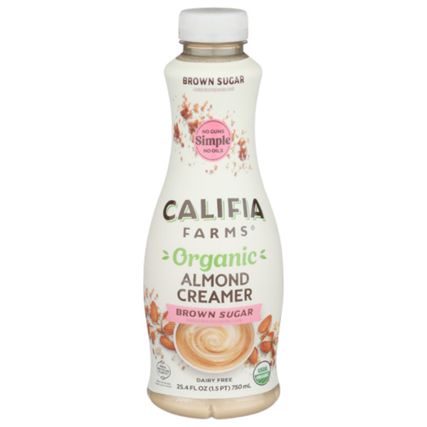 Califia Farms Organic Brown Sugar Almond Milk Coffee Creamer Same-Day ...
