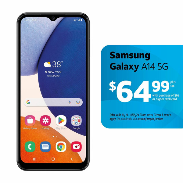 Target AT&T Prepaid Samsung Galaxy A14 5G - Black Same-Day Delivery ...