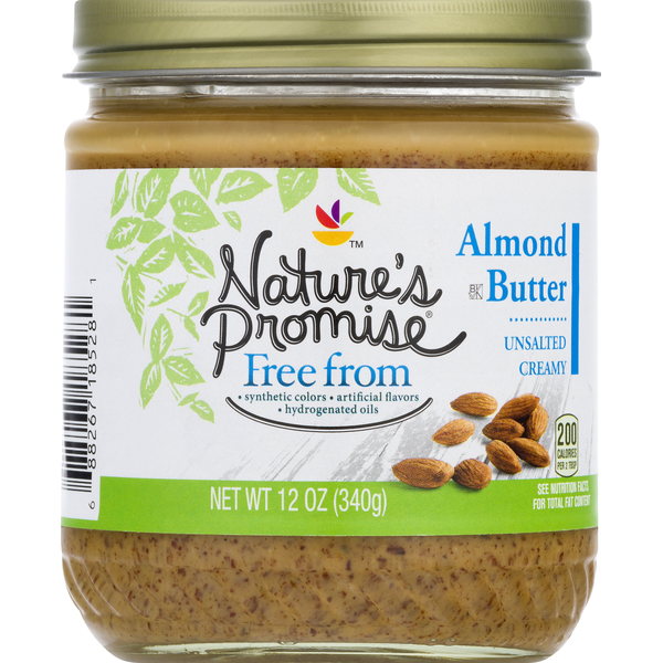 Nature's Promise Almond Butter, Unsalted, Creamy (12 oz) - Instacart