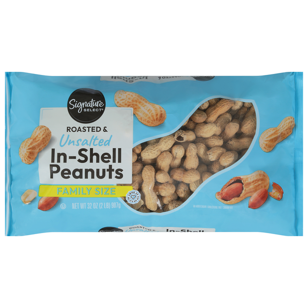 Safeway Signature SELECT Peanuts, In-Shell, Roasted & Unsalted, Family ...