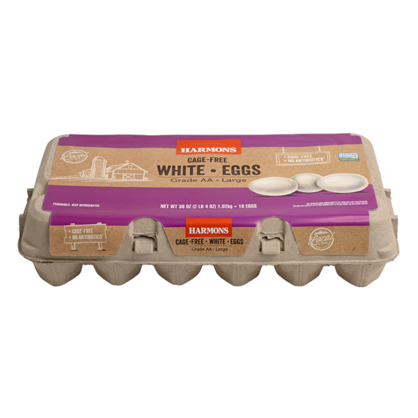 Harmons Premium Cage Free White Eggs, Large Same-Day Delivery or Pickup ...
