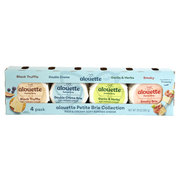 Bc-Usa, Bongrain Inc Alouette Petite Brie Variety Pack, 5 oz, 4-count ...