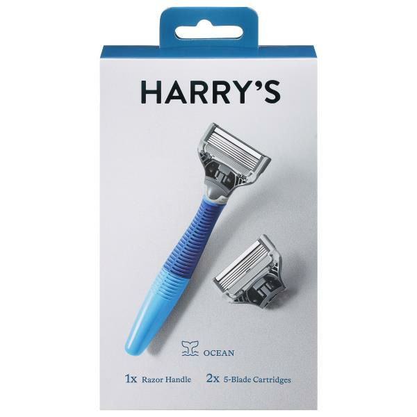 Harry's Razor Handle + Cartridges, 5-Blade, Ocean Same-Day Delivery or ...