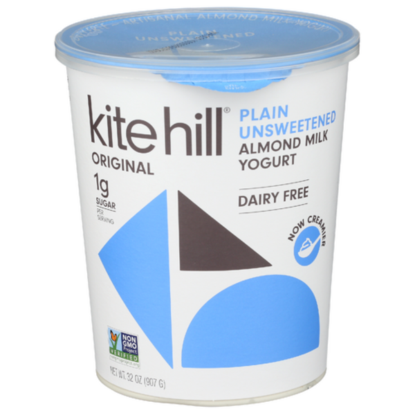 Kite Hill Dairy Free, Almond Milk Yogurt, Plain Unsweetened Same-Day ...