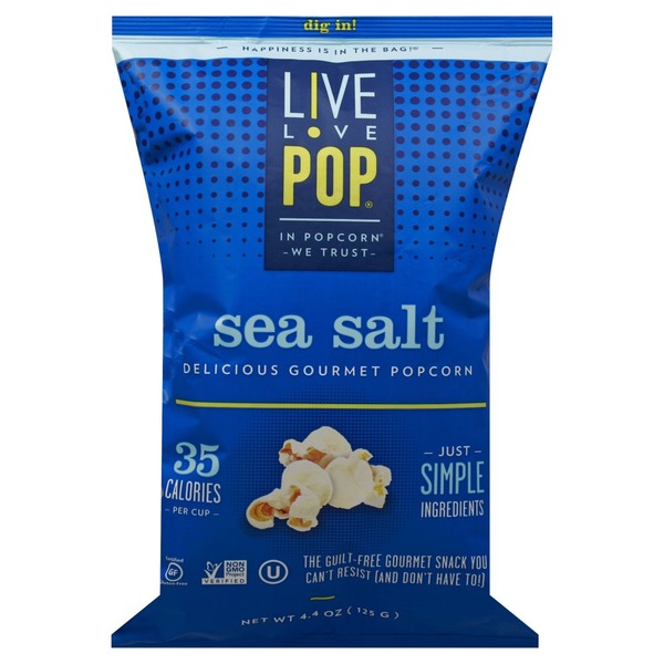 Live Love Pop Popcorn, Sea Salt (4.4 oz) - Instacart