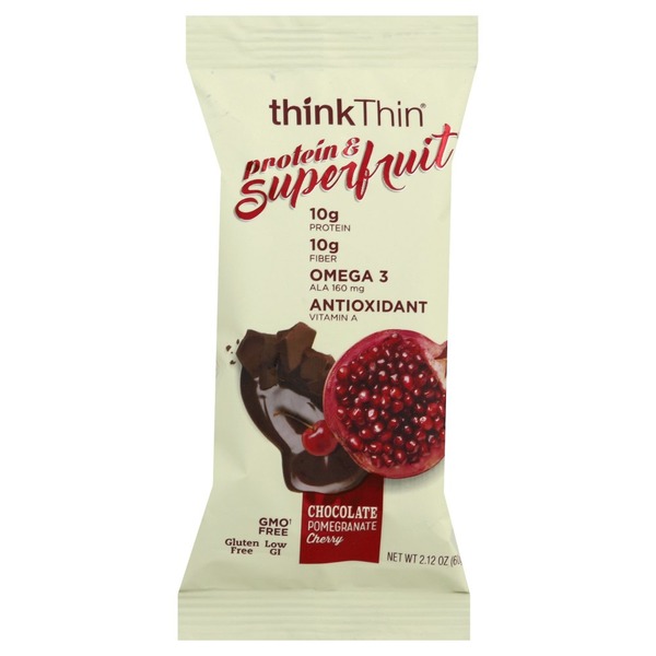 Think Thin Protein & Superfruit Bars, Chocolate Pomegranate Cherry (2. ...