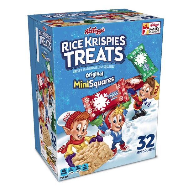 Kellogg's Rice Krispies Treats Mini Marshmallow Snack Bars, Kids Snacks ...
