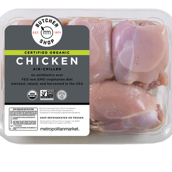 Metropolitan Market Organic Boneless Skinless Chicken Thighs- Air ...