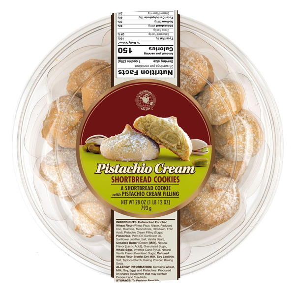Costco Universal Bakery Pistachio Cream Shortbread Cookies, 28 oz Same ...