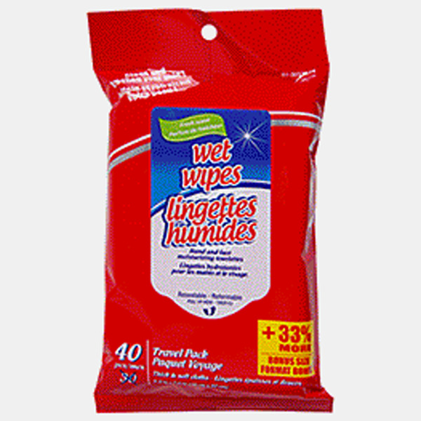 Wet Wipes, 40 Pack Same-Day Delivery | Dollarama