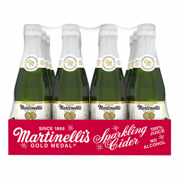 Martinelli's Sparkling Apple Cider, 8.4 fl oz, 12-count Same-Day ...