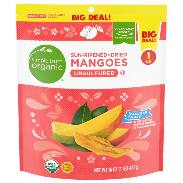 Kroger Simply Truth Organic Sun Ripened Unsulfured Dried Mangoes Same ...