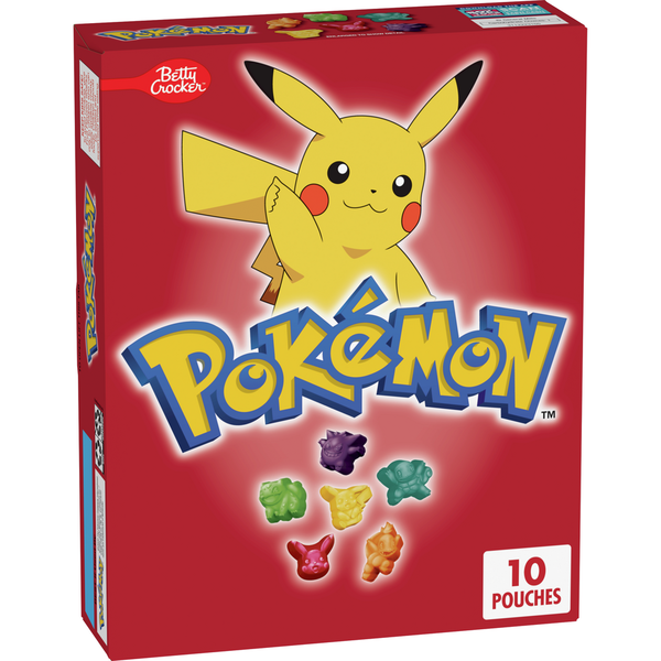 Kroger Pokémon Gluten Free Fruit Flavored Snack Treat Pouches Kids ...