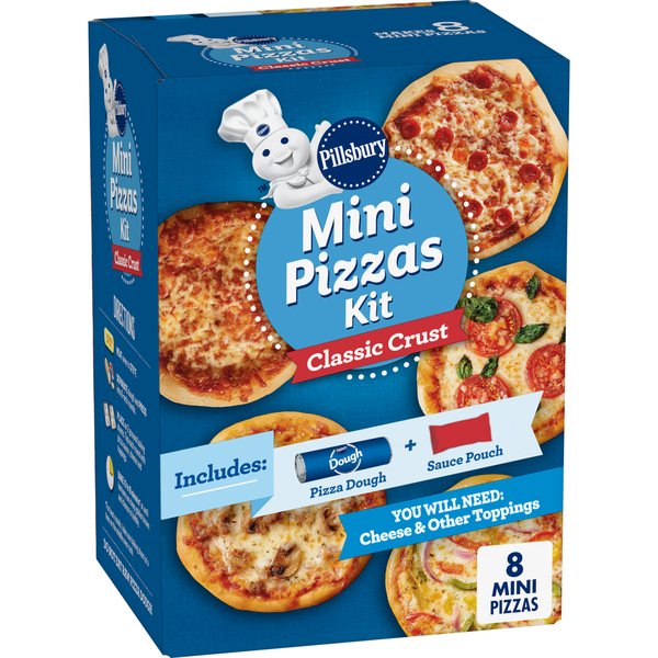 Pillsbury Mini Pizzas Kit Classic Crust Pizza Dough Same-Day Delivery ...