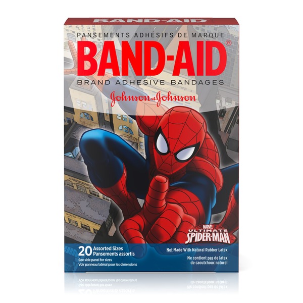 Band Aid Brand Adhesive Bandages Featuring Marvel Spiderman, Assorted ...