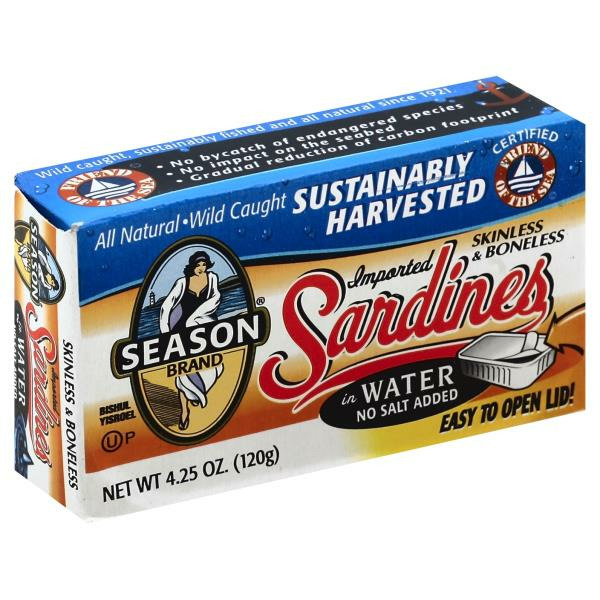 Season Brand Skinless & Boneless Sardine Fillets in Water Same-Day ...