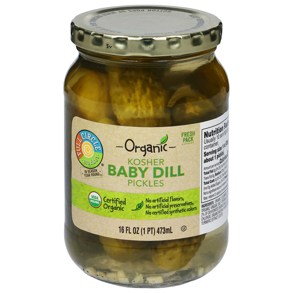 Full Circle Pickles, Baby Dill, Kosher Same-Day Delivery or Pickup ...