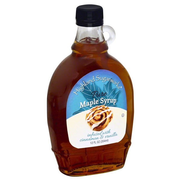 Highland Sugarworks Maple Syrup, Pure, Infused with Cinnamon & Vanilla ...