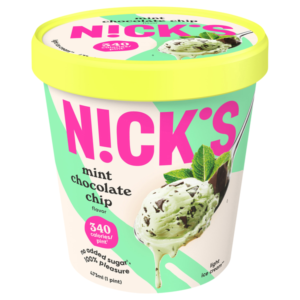 N!ck's Mint Chocolate Chip Swedish Style Light Ice Cream Same-Day ...