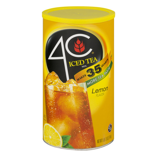 4C Iced Tea - Natural Lemon Flavor Mix - 35qt Delivery or Pickup ...