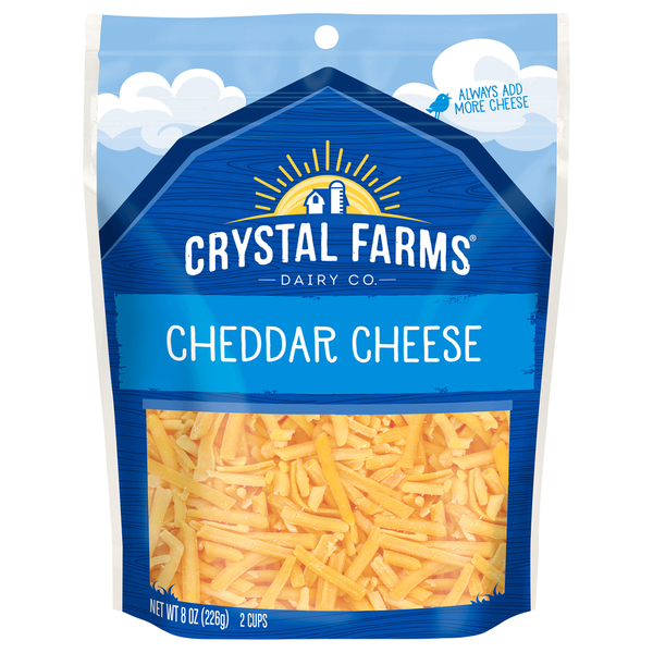 Crystal Farms Shredded Cheddar Cheese Same-Day Delivery or Pickup ...