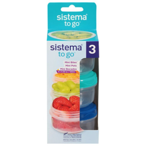 Safeway Sistema Containers, Mini Bites, 4.39 Ounce Same-Day Delivery or ...