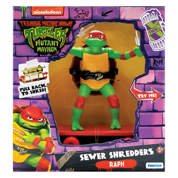 Funrise Teenage Mutant Ninja Turtles Sewer Shredders Raphael Toy Same ...